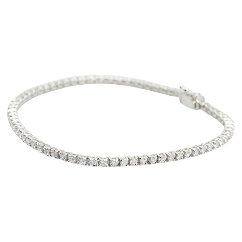 Pt850 プラチナ ダイヤ2.02ct テニスチェーン ブレスレット レディース 中古 : 銀座パリス Yahoo!ショッピング店 - 通販 - Yahoo!ショッピング