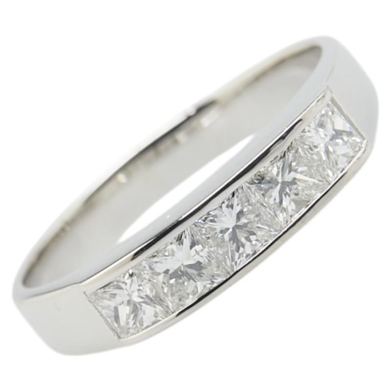 Pt900 プラチナ ダイヤ1.01ct 一文字 リング 指輪 レディース 15.5号 中古 : 銀座パリス Yahoo!ショッピング店 - 通販 - Yahoo!ショッピング
