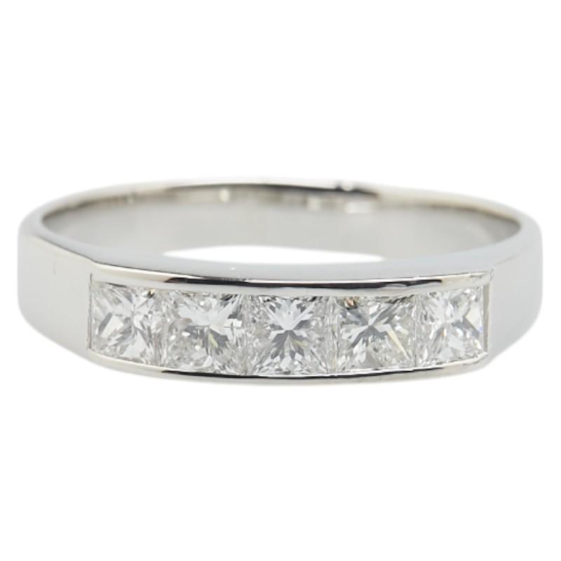 Pt900 プラチナ ダイヤ1.01ct 一文字 リング 指輪 レディース 15.5号 中古 : 銀座パリス Yahoo!ショッピング店 - 通販 - Yahoo!ショッピング