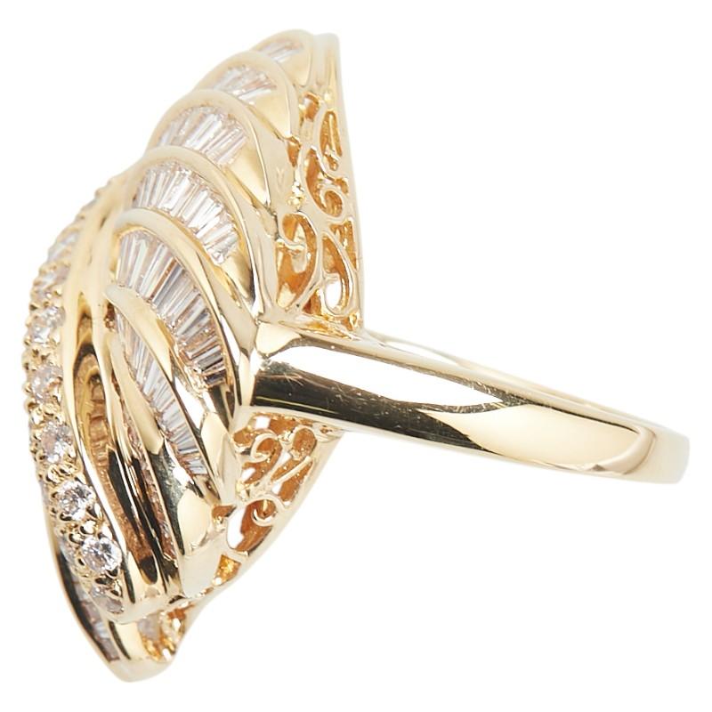 K18YG イエローゴールド ダイヤ2.38ct リング 指輪 レディース 13号 中古 : 銀座パリス Yahoo!ショッピング店 - 通販 - Yahoo!ショッピング