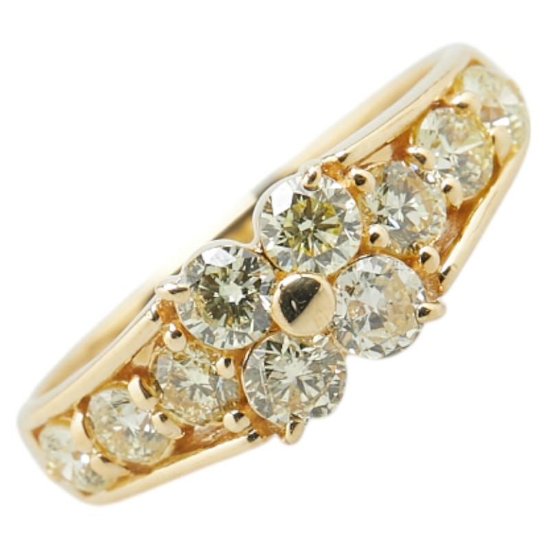 K18YG イエローゴールド ダイヤ1.00ct リング 指輪 レディース 12号 中古 : 銀座パリス Yahoo!ショッピング店 - 通販 - Yahoo!ショッピング