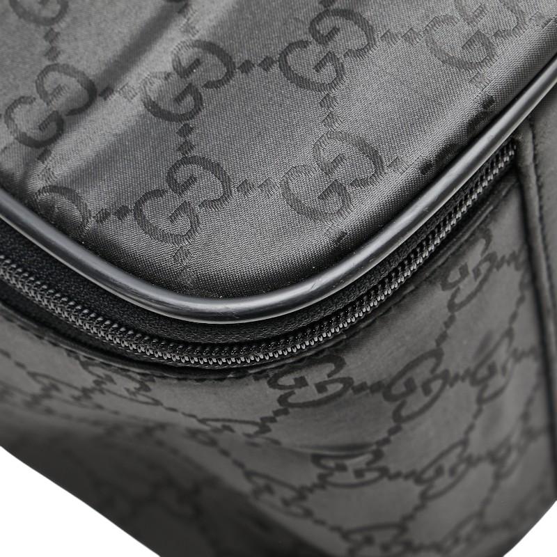 グッチ GGナイロン ボストンバッグ トラベルバッグ ブラック ナイロン レザー レディース GUCCI 【中古】 GUCCI（グッチ） GGナイロン ボストンバッグ トラベルバッグ ブラック
