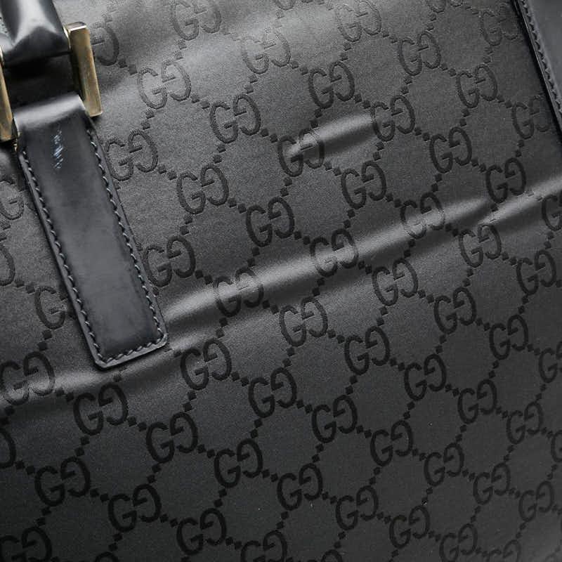GUCCI（グッチ） GGナイロン ボストンバッグ トラベルバッグ ブラック