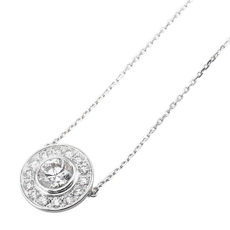 Pt900 プラチナ Pt850 合成ダイヤ2.01ct ダイヤ0.905ct ラウンド サークル ペンダントネックレス レディース 中古 : 銀座パリス Yahoo!ショッピング店 - 通販 ...