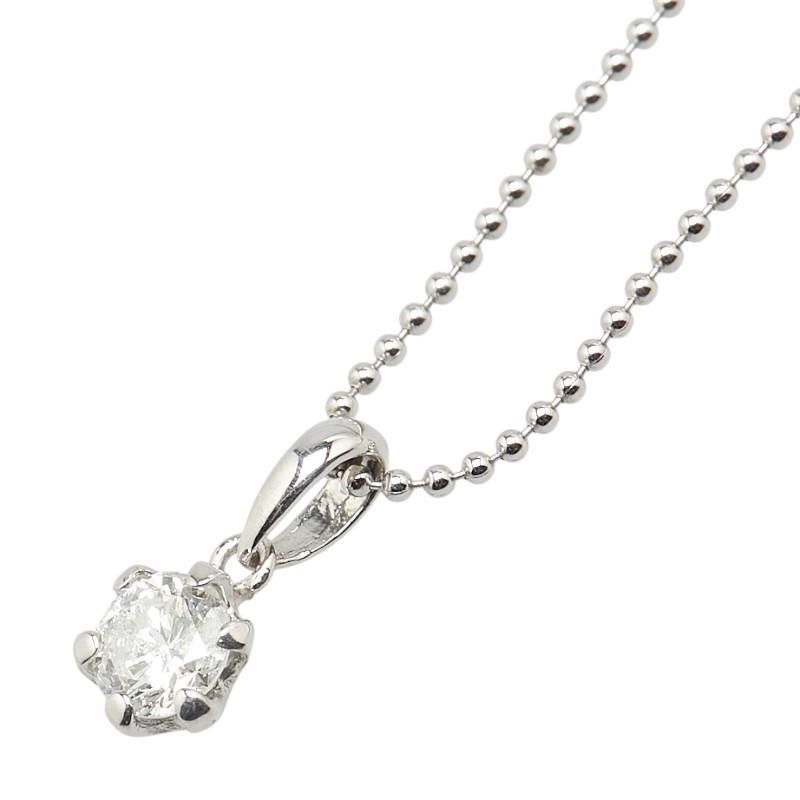 Pt900 プラチナ Pt850 ダイヤ0.41ct プチ ネックレス レディース 中古 : 銀座パリス Yahoo!ショッピング店 - 通販 - Yahoo!ショッピング