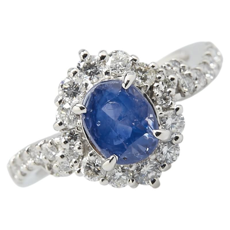 Pt900 プラチナ 非加熱サファイア1.89ct ダイヤ0.71ct リング 指輪 レディース 10号 中古 : 銀座パリス Yahoo!ショッピング店 - 通販 - Yahoo!ショッピング
