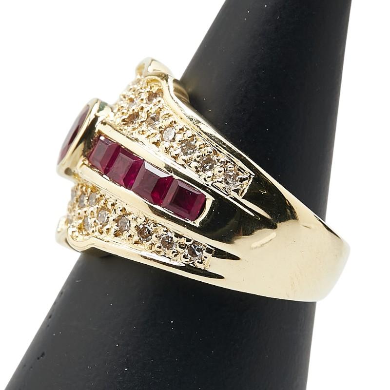 K18YG イエローゴールド ルビー2.05ct ダイヤ0.53ct リング 指輪 レディース 12.5号 中古 : 銀座パリス Yahoo!ショッピング店 - 通販 - Yahoo!ショッピング