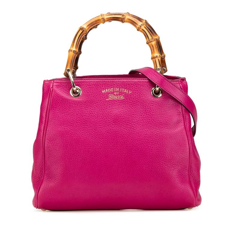 GUCCI グッチ バンブー ハンドバッグ ショルダーバッグ 2WAY 336032 ピンク ブラウン レザー レディース 【中古】 : 銀座パリス Yahoo!ショッピング店 - 通販 ...