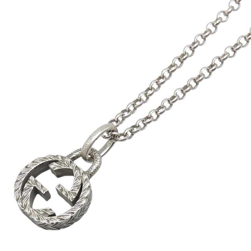 GUCCI グッチ インターロッキングG ネックレス シルバー SV925 レディース 【中古】 : 銀座パリス Yahoo!ショッピング店 - 通販 - Yahoo!ショッピング