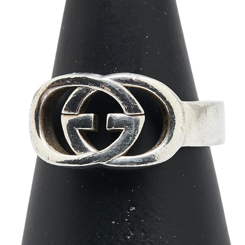 GUCCI グッチ インターロッキングG リング 指輪 #18 SV925 シルバー メンズ 【中古】 : 銀座パリス Yahoo!ショッピング店 - 通販 - Yahoo!ショッピング