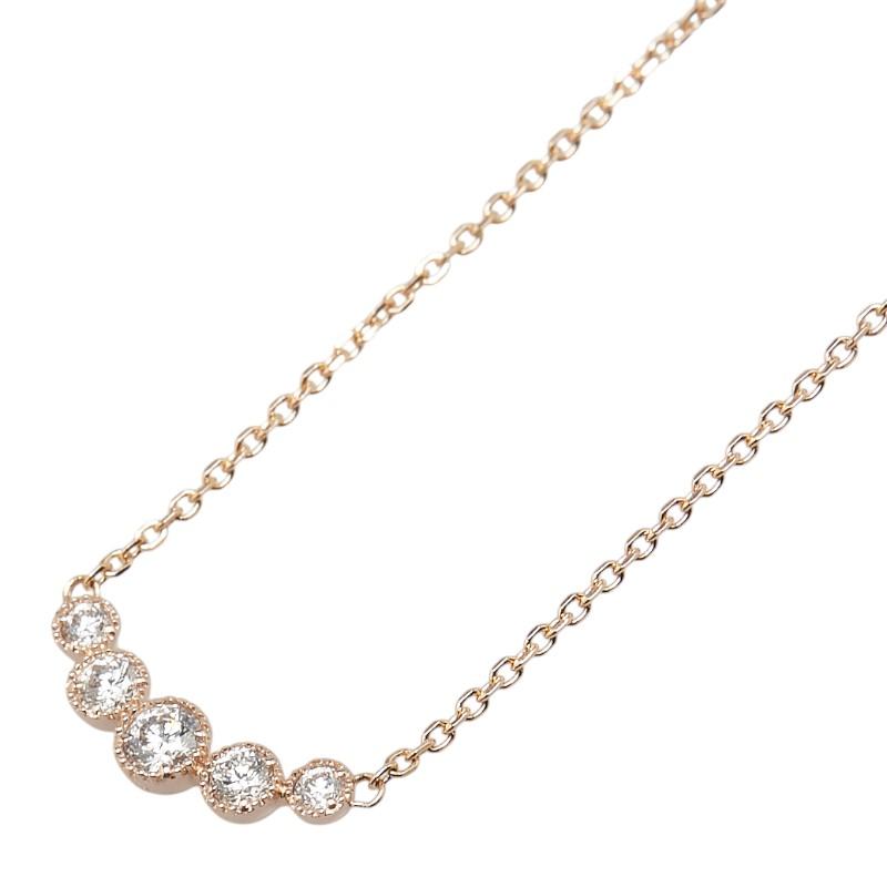 K18PG ピンクゴールド ダイヤ0.15ct ペンダントネックレス レディース 中古 : 銀座パリス Yahoo!ショッピング店 - 通販 - Yahoo!ショッピング