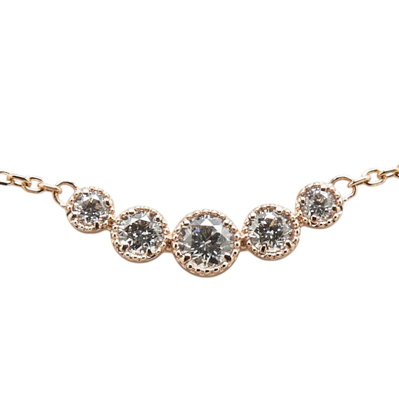 K18PG ピンクゴールド ダイヤ0.15ct ペンダントネックレス レディース 中古 : 銀座パリス Yahoo!ショッピング店 - 通販 - Yahoo!ショッピング
