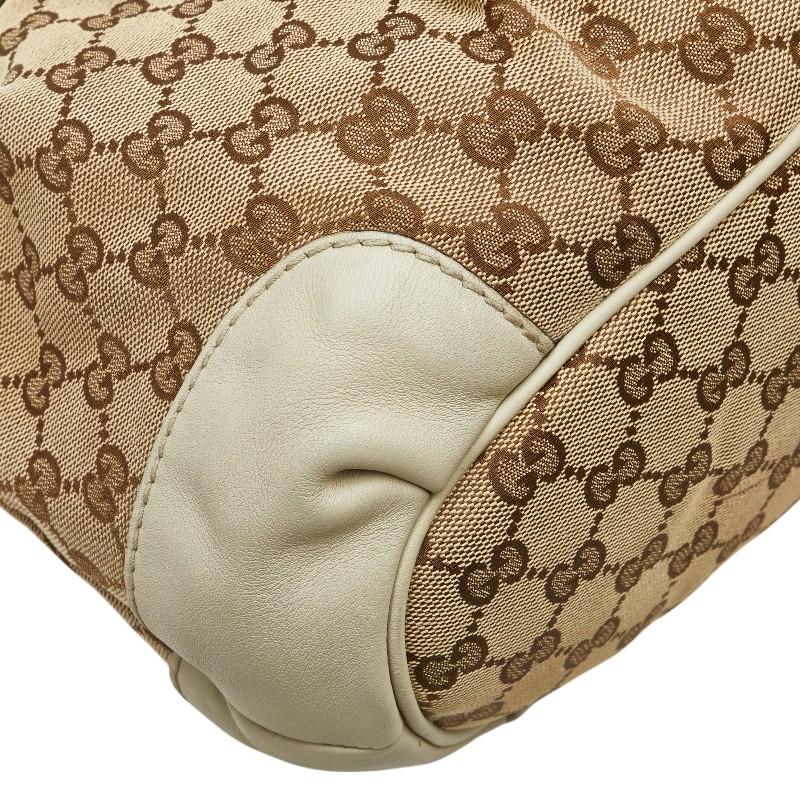 グッチ GGキャンバス スーキー ハンドバッグ ショルダーバッグ 2WAY 247902 ベージュ ホワイト キャンバス レザー GUCCI 【中古】 GUCCI（グッチ） GGキャンバス スーキー ハンドバッグ ショルダー