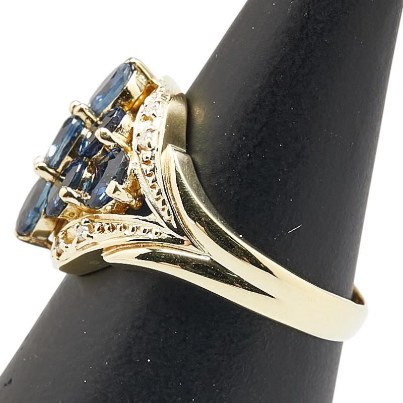 K18YG イエローゴールド サファイア2.10ct ダイヤ0.04ct リング 指輪 レディース 12号 中古 : 銀座パリス Yahoo!ショッピング店 - 通販 - Yahoo!ショッピング