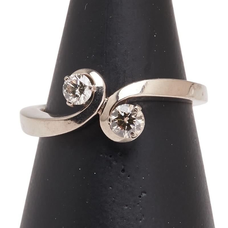 K18WG ホワイトゴールド ダイヤ0.35ct リング 指輪 レディース 14号 中古 : 銀座パリス Yahoo!ショッピング店 - 通販 - Yahoo!ショッピング