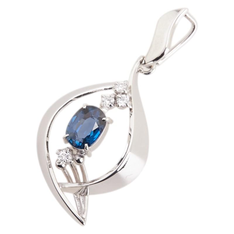 Pt900 プラチナ サファイア0.61ct ダイヤ ペンダントトップ レディース 中古 : 銀座パリス Yahoo!ショッピング店 - 通販 - Yahoo!ショッピング