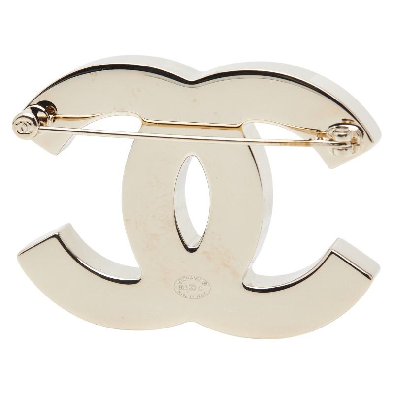 CHANEL（シャネル） ココマーク ブローチ ゴールド ブラック ホワイト
