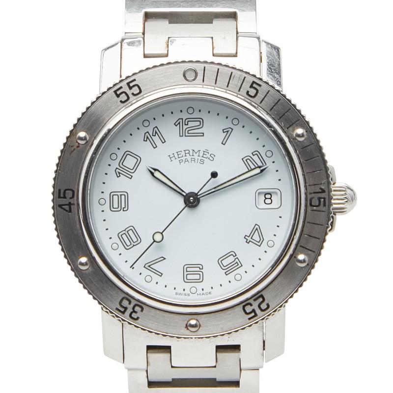 HERMES エルメス クリッパー ダイバー 腕時計 CL7.710 クオーツ ホワイト文字盤 ステンレススチール メンズ 【中古】 : 銀座パリス Yahoo!ショッピング店 - 通販 ...