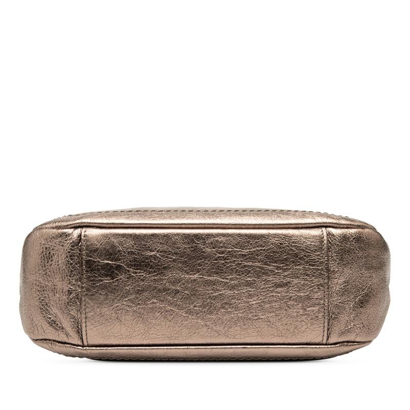 サルヴァトーレフェラガモ ガンチーニ ショルダーバッグ ワンショルダー ゴールド レザー レディース Salvatore Ferragamo 【中古】 サルヴァトーレフェラガモ ガンチーニ ショルダーバッグ ワン