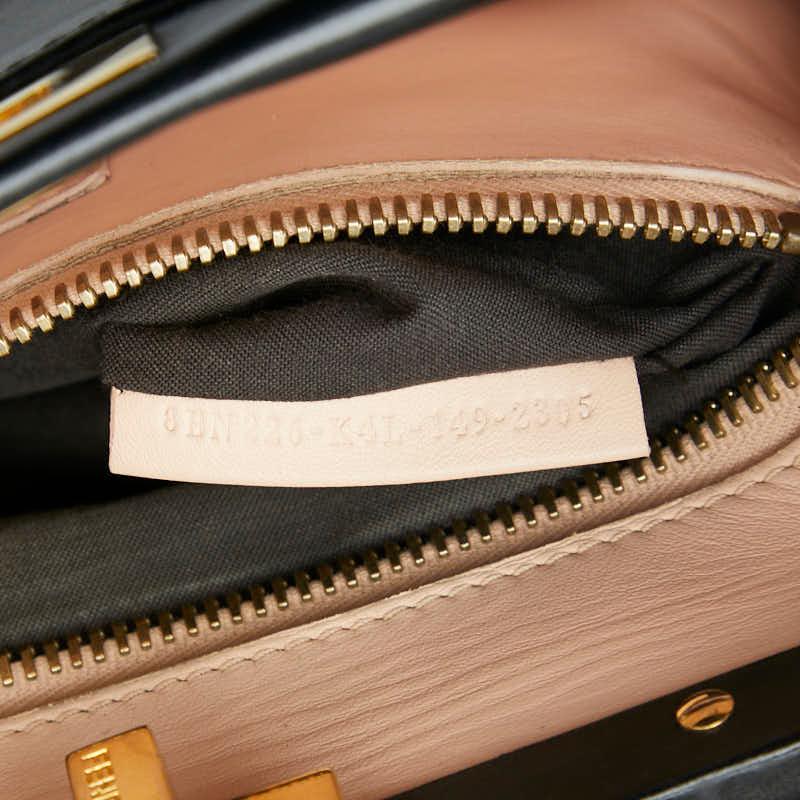 FENDI（フェンディ） ピーカブー ハンドバッグ ブラック レザー