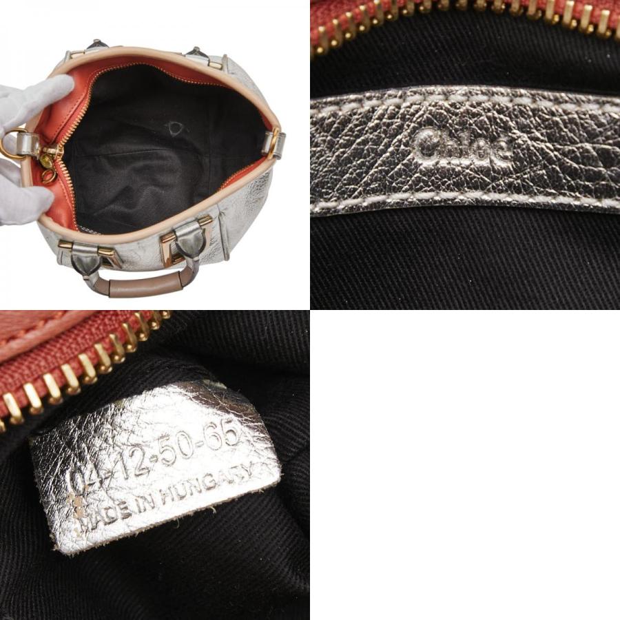 Chloe（クロエ） エテル ハンドバッグ ショルダーバッグ 2WAY シルバー