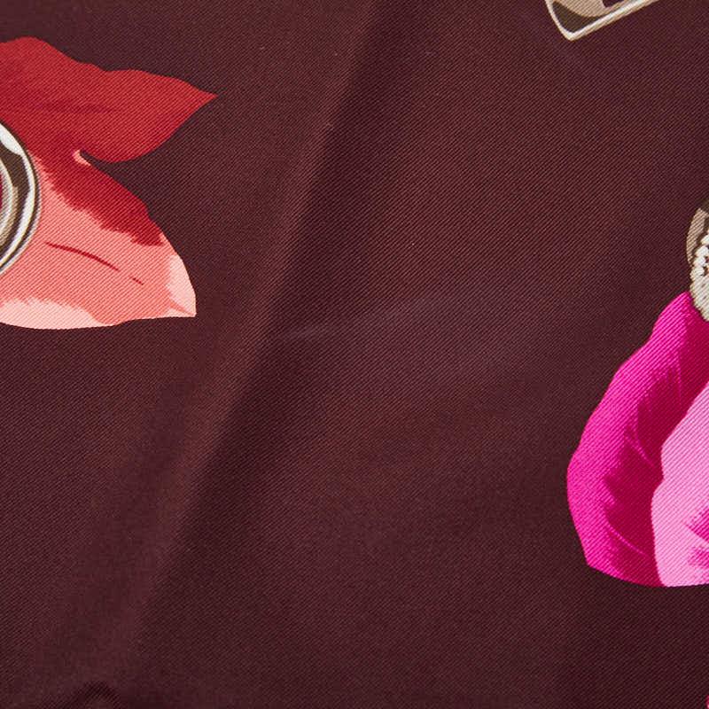 CELINE（セリーヌ） スカーフ ブラウン マルチカラー シルク レディース 【中古】 : 銀座パリス Yahoo!ショッピング店 - 通販 - Yahoo!ショッピング