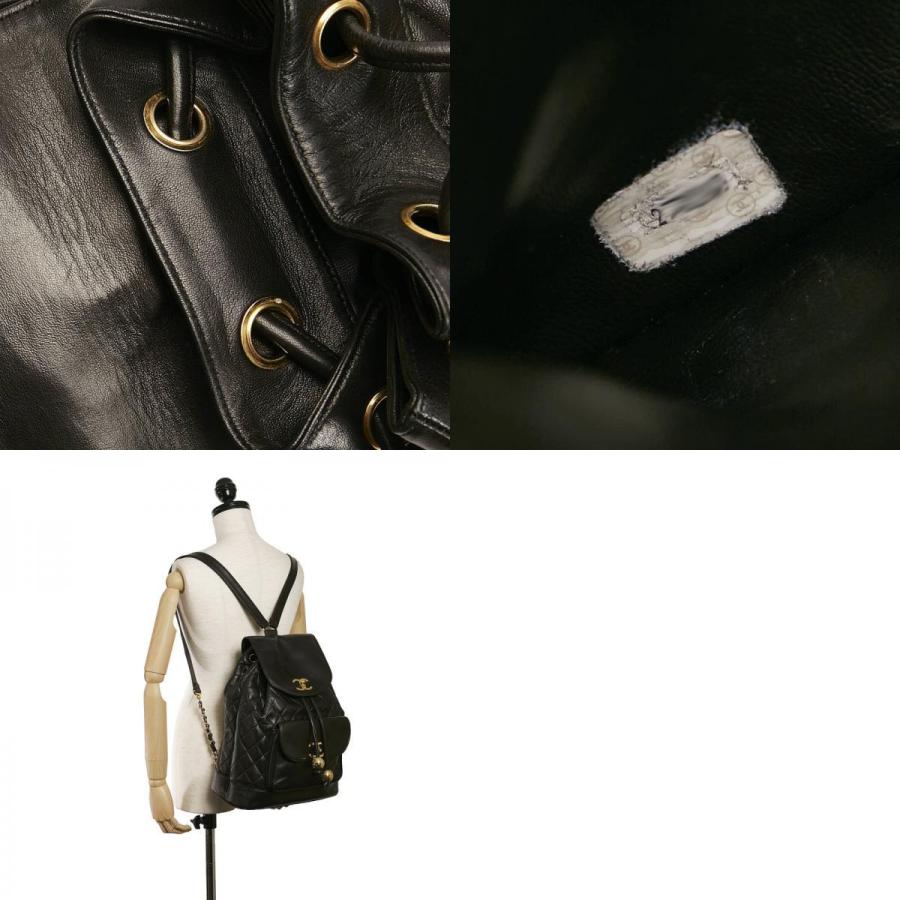 CHANEL（シャネル） マトラッセ ココマーク ブラック ラムスキン