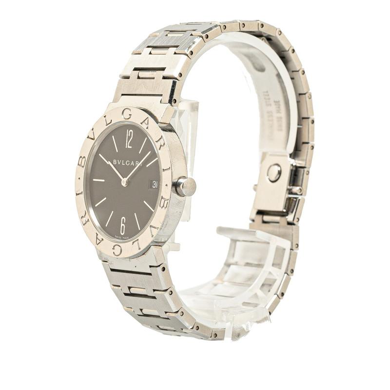 ブルガリ ブルガリブルガリ 腕時計 BB33SS クオーツ ブラック文字盤 ステンレススチール メンズ BVLGARI 【中古】 :214-61966:銀座パリス Yahoo!ショッピング店 ...
