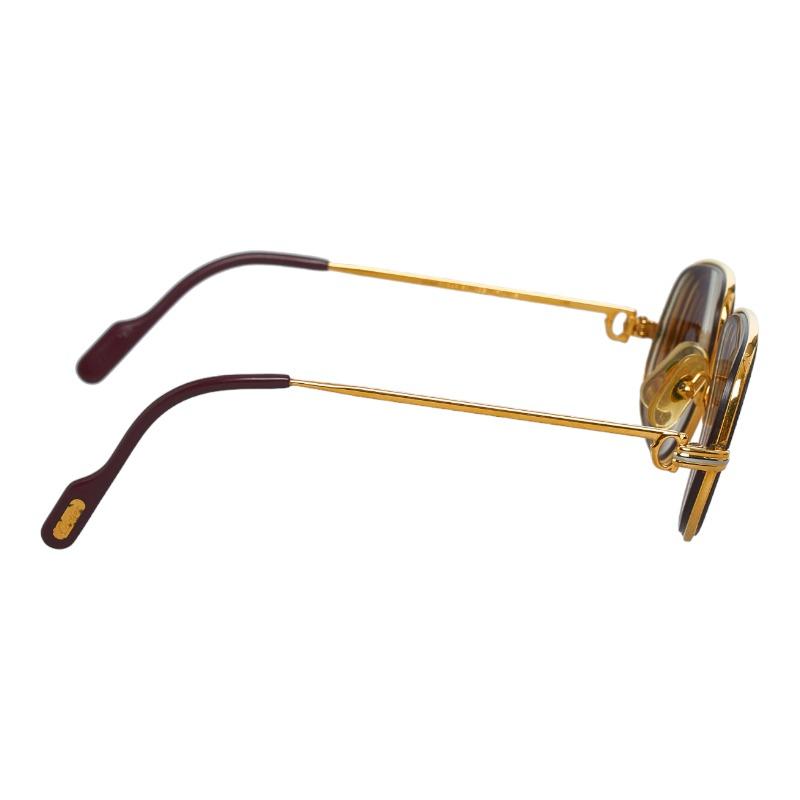 Cartier カルティエ トリニティ メガネ サングラス 眼鏡 ゴールド メッキ レディース CARTIER 【中古】 : 銀座パリス Yahoo!ショッピング店 - 通販 - Yahoo ...