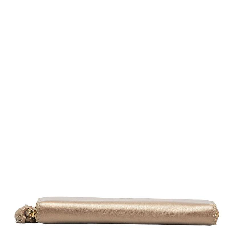 LOEWE ロエベ アナグラム ミニタッセル ゴールド金具 長財布 LOEWE ロエベ アナグラム ミニタッセル ゴールド金具 長財布