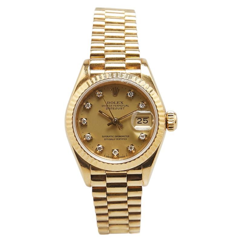 ROLEX ロレックス デイトジャスト 10Pダイヤ 腕時計 69178G 自動 ROLEX ロレックス デイトジャスト 10Pダイヤ 腕時計 69178G 自動