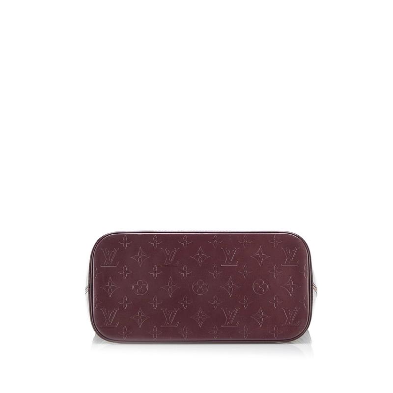 LOUIS VUITTON ルイ ヴィトン モノグラム マット ストックトン ハンドバッグ M55116 ヴィオレ パープル レザー ...