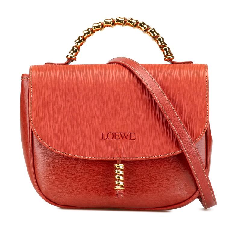 LOEWE ロエベ ベラスケス ハンドバッグ ショルダーバッグ 2WAY レッド レザー レディース 【中古】 : 銀座パリス Yahoo!ショッピング店 - 通販 - Yahoo!ショッピング