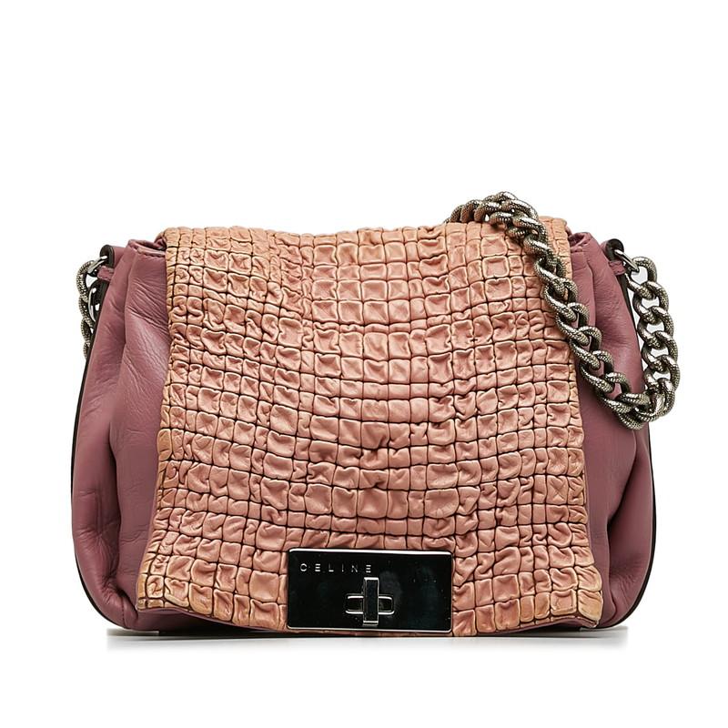 CELINE セリーヌ フラップサッチェル チェーン ワンショルダー CELINE セリーヌ フラップサッチェル チェーン ワンショルダー