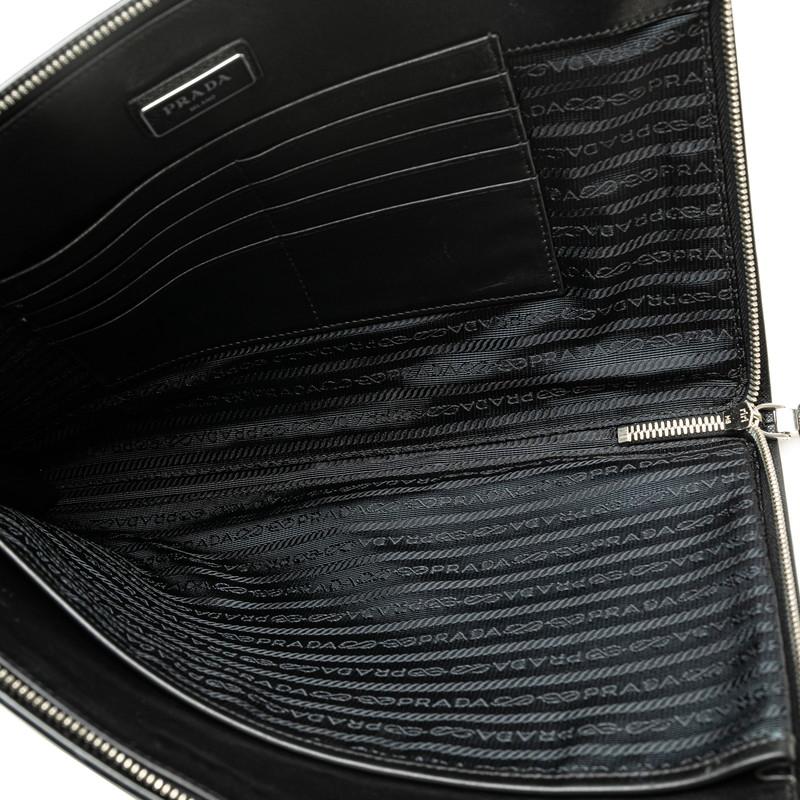 PRADA（プラダ） クラッチバッグ ブラック サフィアーノレザー