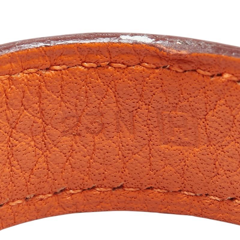 エルメス グローブホルダー オレンジ レザー レディース HERMES 【中古】 HERMES（エルメス） グローブホルダー オレンジ レザー レディース