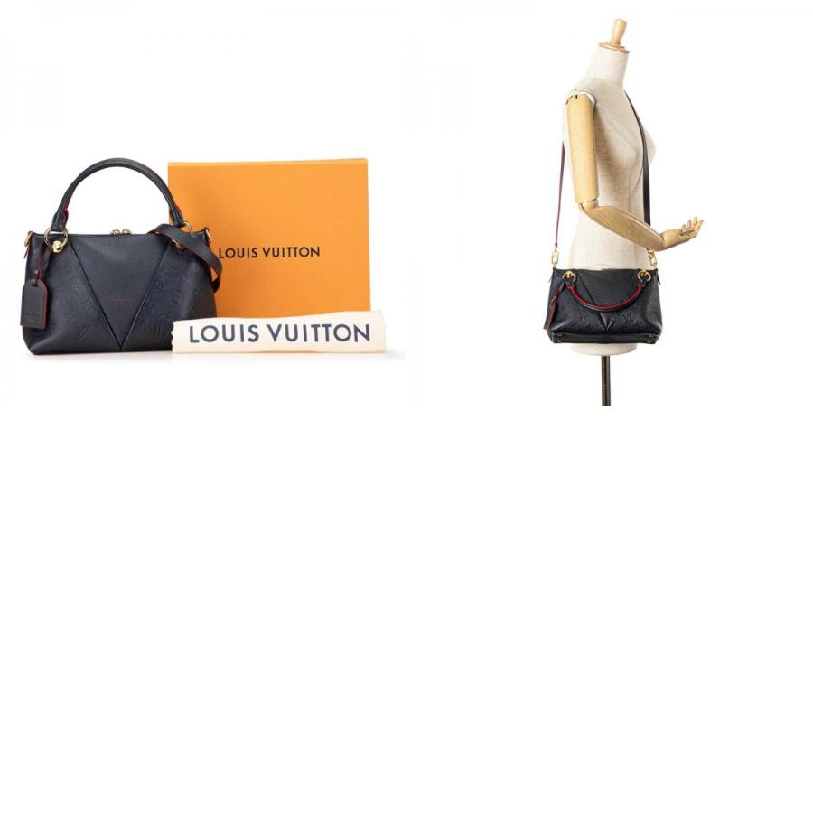 ルイ ヴィトン モノグラム アンプラント VトートBB ハンドバッグ ショルダーバッグ 2WAY M44845 ネイビー レザー LOUIS VUITTON 【中古】 LOUIS VUITTON（ルイ・ヴィトン） ルイ ヴィトン モノグラム アン