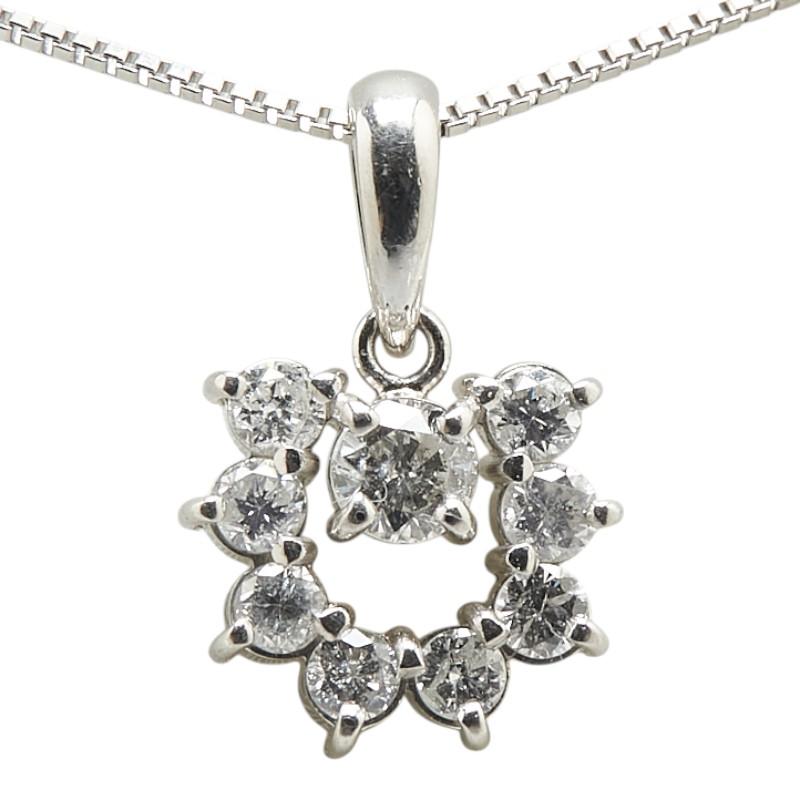 ノーブランド Pt900 プラチナ Pt850 ダイヤ0.52ct ラウンド サークル ベネチアン チェーン ネックレス no brand 中古 : 銀座パリス Yahoo!ショッピング店 ...