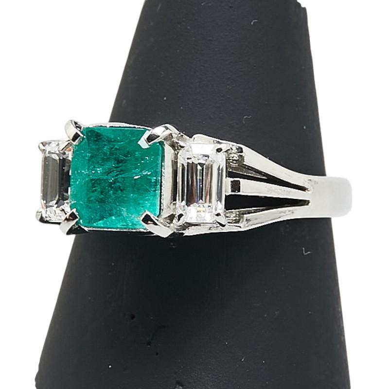 ノーブランド グリーン Pt900 プラチナ エメラルド1.22ct ダイヤ1.06ct リング 指輪 レディース no brand 11.5号 中古 : 銀座パリス Yahoo!ショッピング ...