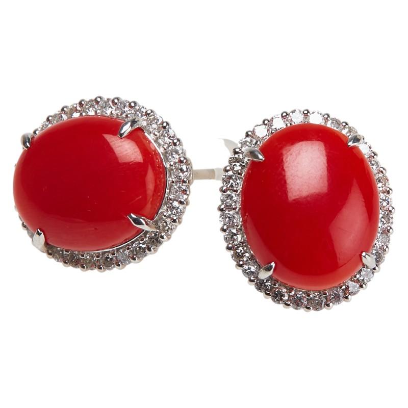 Pt900 プラチナ 珊瑚7.78ct ダイヤ0.48ct スタッドピアス レディース 中古 : 銀座パリス Yahoo!ショッピング店 - 通販 - Yahoo!ショッピング