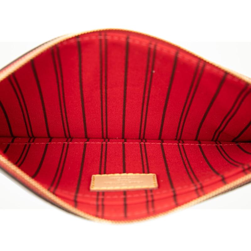 ルイ ヴィトン モノグラム ネヴァーフルMM 付属 ポーチ ブラウン レッド PVC レディース LOUIS VUITTON 【中古】 LOUIS VUITTON（ルイ・ヴィトン） ルイ ヴィトン モノグラム ネヴァー