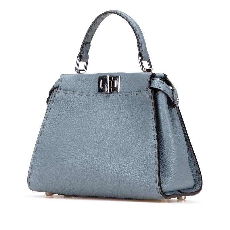 FENDI フェンディ ピーカブー ミニ ハンドバッグ ショルダーバッグ 2WAY 8BN244 ブルー レザー レディース 【中古】 : 銀座パリス Yahoo!ショッピング店 - 通販 ...