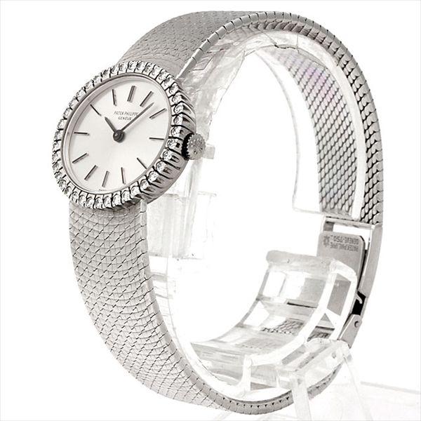 パテックフィリップ オーバル ベゼルダイヤ WG 3350/1G アンティーク レディース 腕時計 : a-33501g : GINZA ...