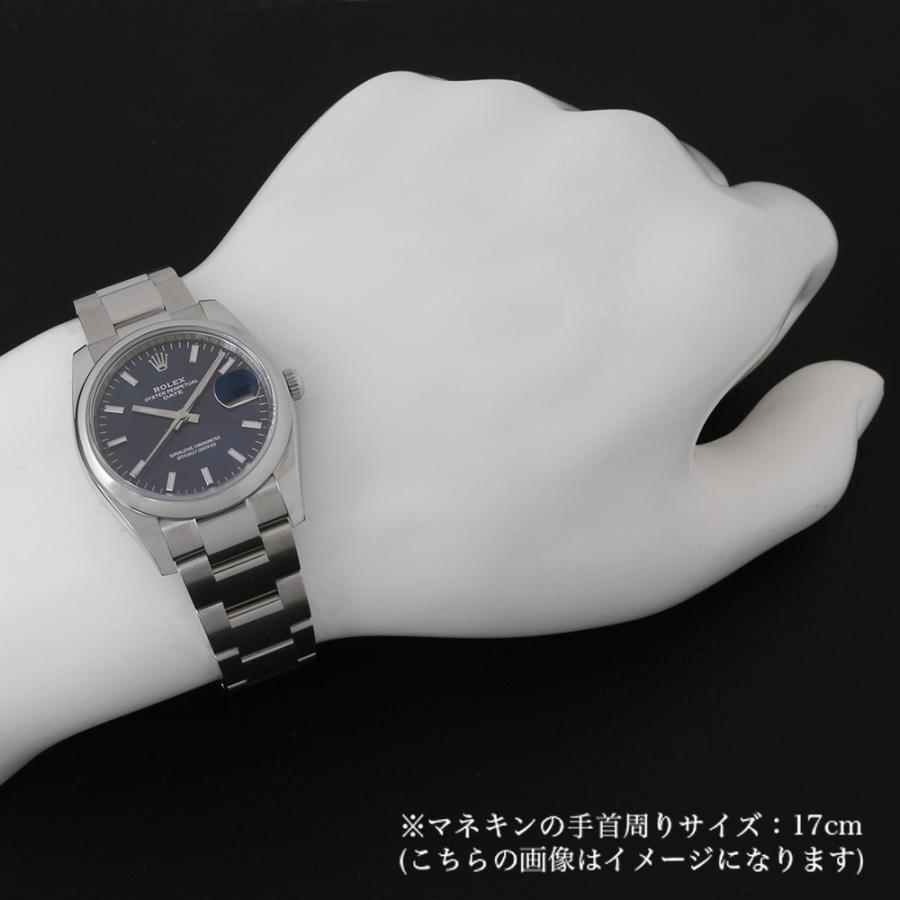 ロレックス オイスターパーペチュアル デイト 115200 ブルー バー ランダム番 中古 メンズ 腕時計 :U-115200BLB ...