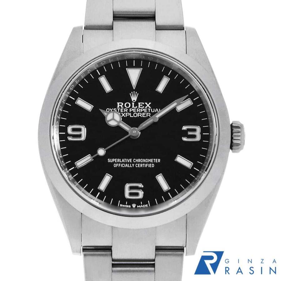 ROLEX ロレックス エクスプローラーI 124270 ブラック ランダム番 中古 メンズ 腕時計 : GINZA RASIN ヤフー店 ...