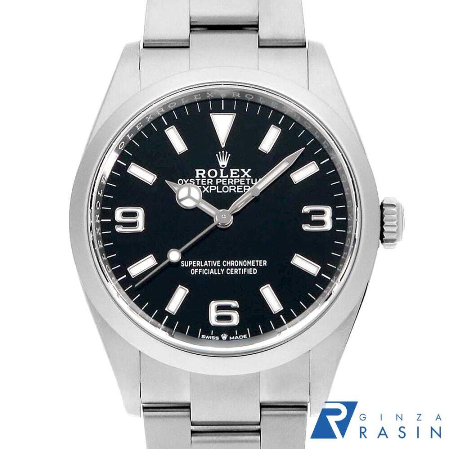 ROLEX ロレックス エクスプローラーI 124270 ブラック ランダム番 中古 メンズ 腕時計 : GINZA RASIN ヤフー店 ...