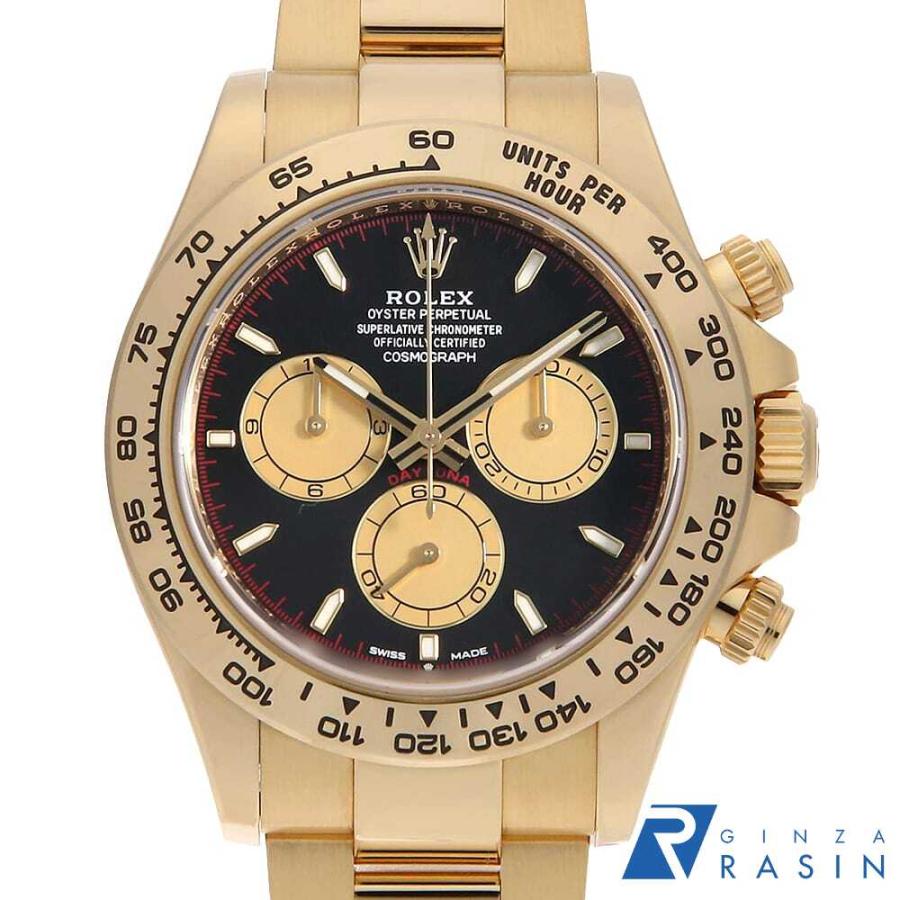 ROLEX ロレックス コスモグラフ デイトナ 126508 ブラック×ゴールド ランダム番 中古 メンズ 腕時計 : GINZA RASIN ...
