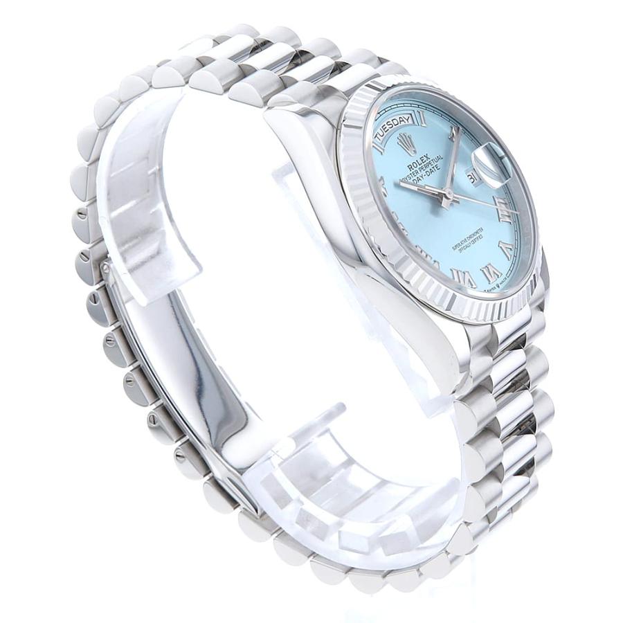 ROLEX ロレックス デイデイト36 128236 アイスブルー ローマ ランダム番 中古 メンズ 腕時計 : GINZA RASIN ...