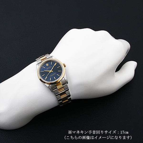オイスター パーペチュアル ロレックス オイスターパーペチュアル 14203 ブルー/バー A番 中古 メンズ 腕時計 : GINZA ...