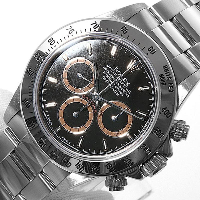 デイトナ（ROLEX） ロレックス コスモグラフ デイトナ 16520 ブラック ブラウンアイ(パトリッツィ)/逆6ダイアル S番 中古 ...